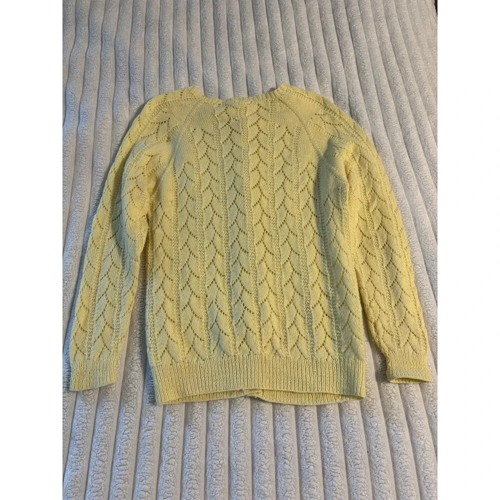 Studio Works | Sweaters | Handmade Crochet Sweater Button Up Womens ...